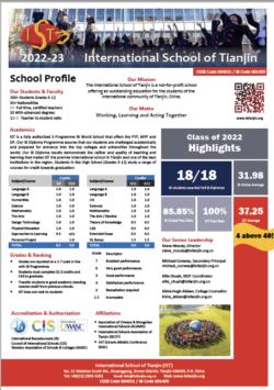 Secondary School - International School of Tianjin